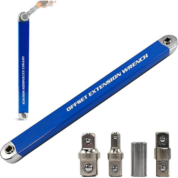 15-Inch Offset Extension Wrench - Professional Reach Extender Tool for ...