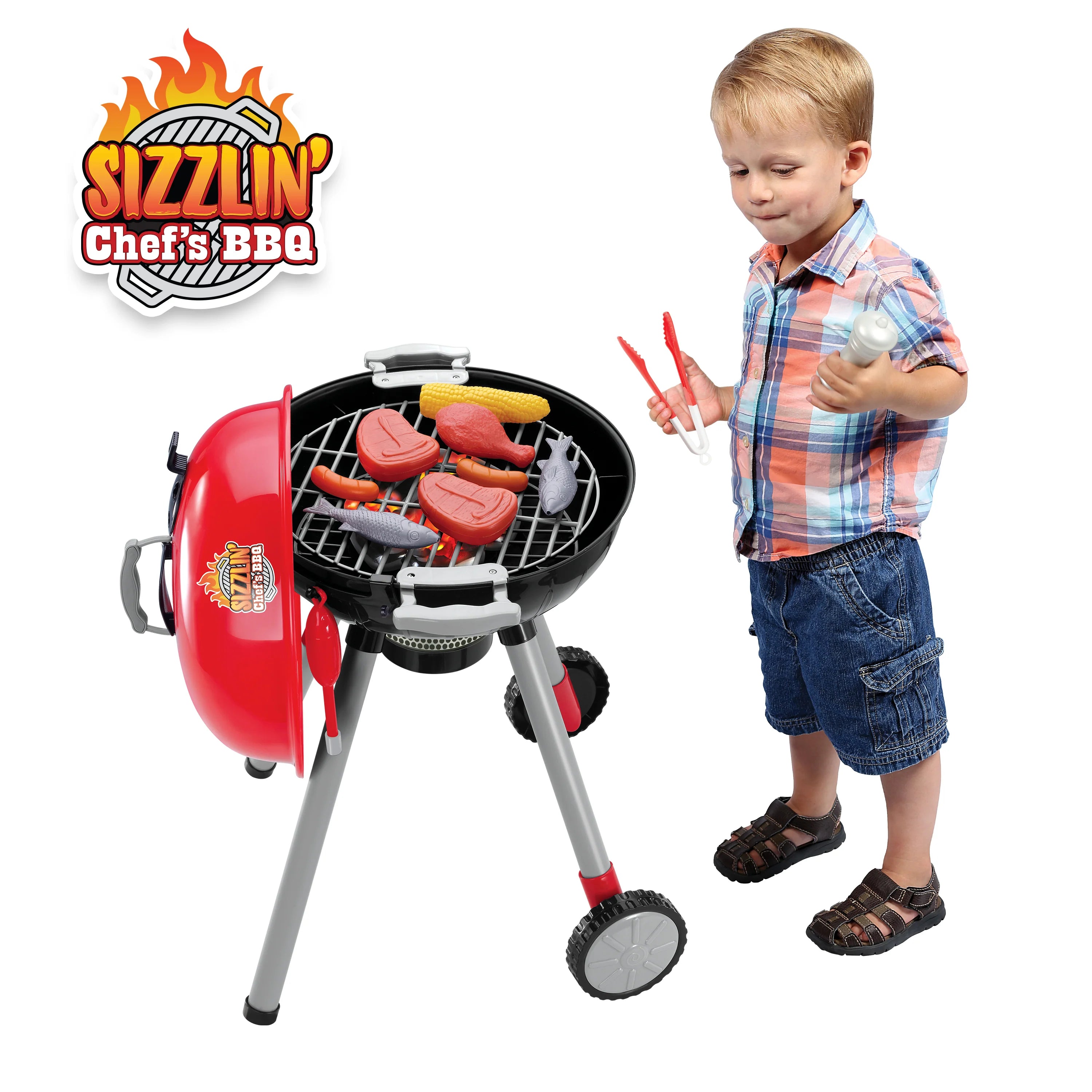 Sizzling Chef’s BBQ Playset – 38-Piece Kids Grill & Cooking Kit – Dawn ...